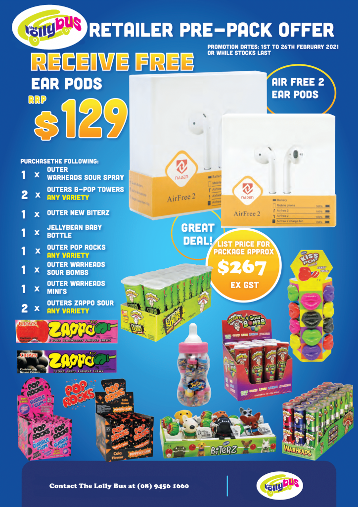 Ear Pod Promo – Lollies 4 U