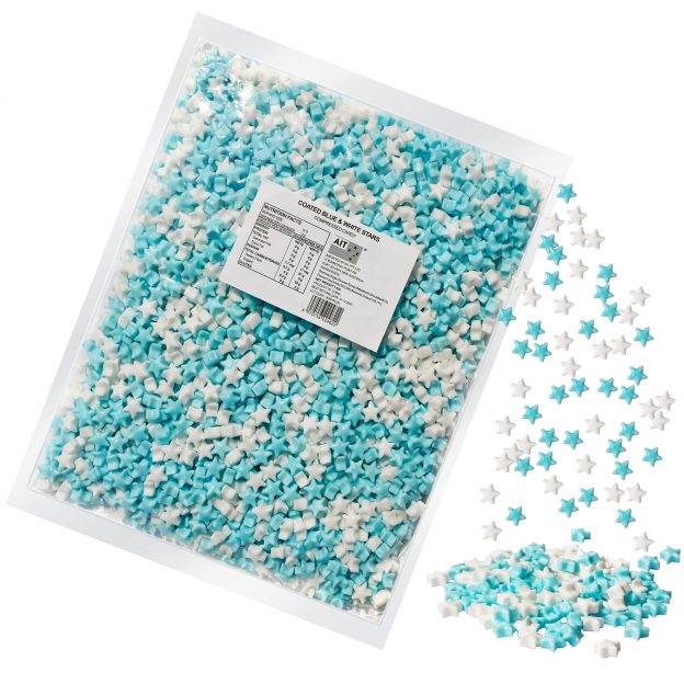 Blue & White Candy Stars – Lollies 4 U