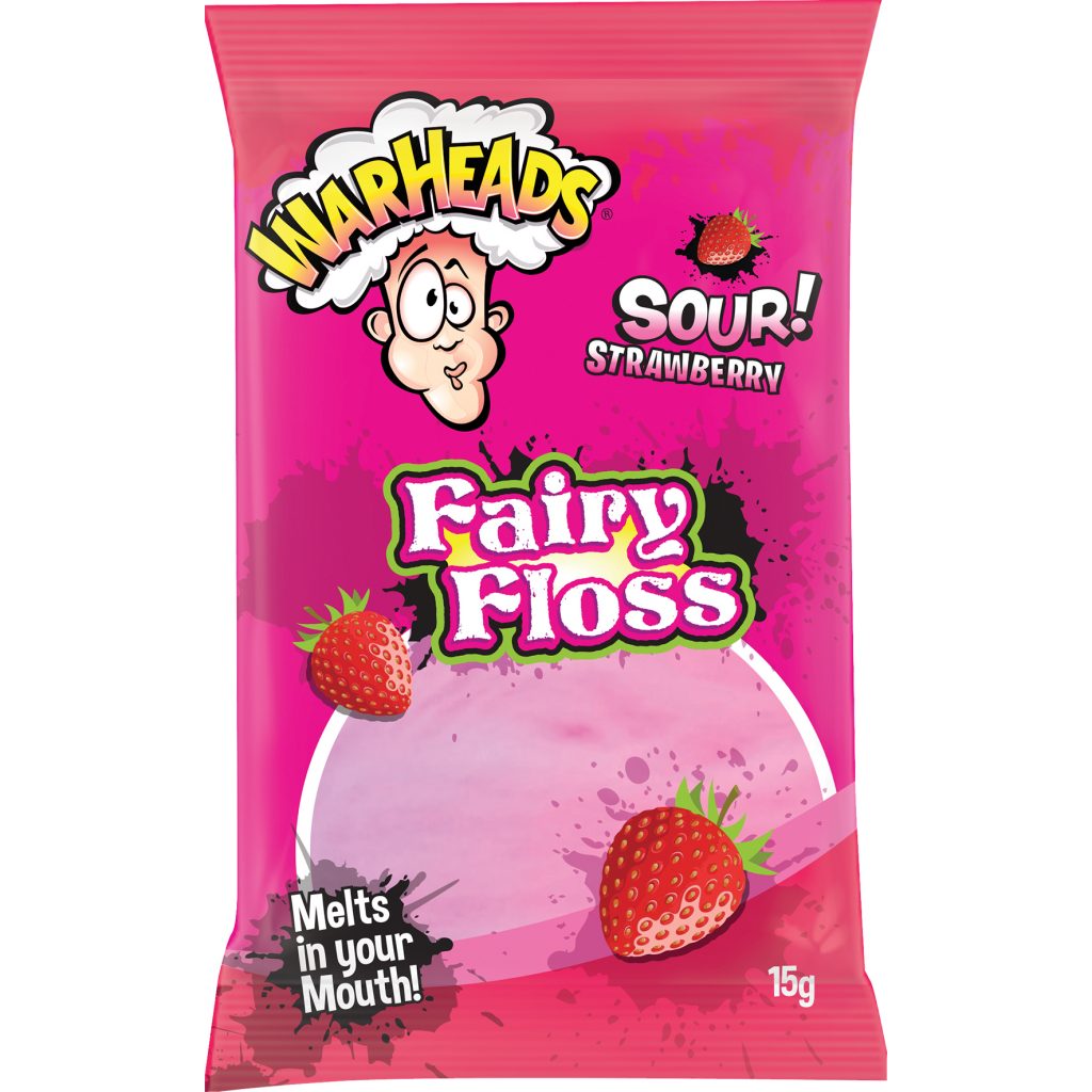 Sweetworld Fairy Floss Sour Warhead – Lollies 4 U